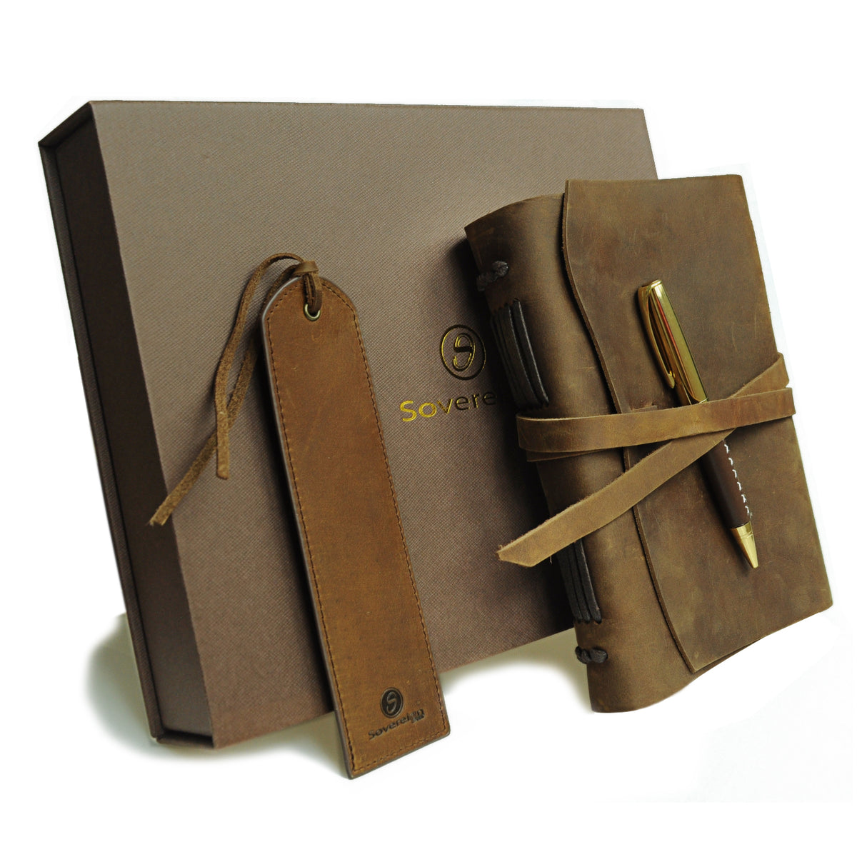 Rustic Handmade Leather Journal Gift Set – Sovereign-Gear