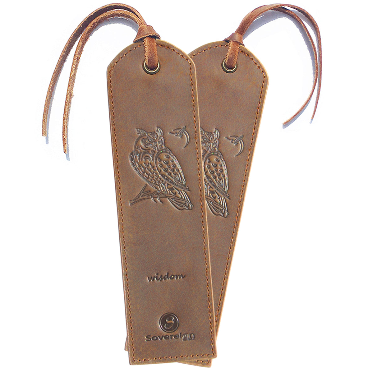 Handmade Leather Bookmarks with Owl Design - Sovereign-Gear