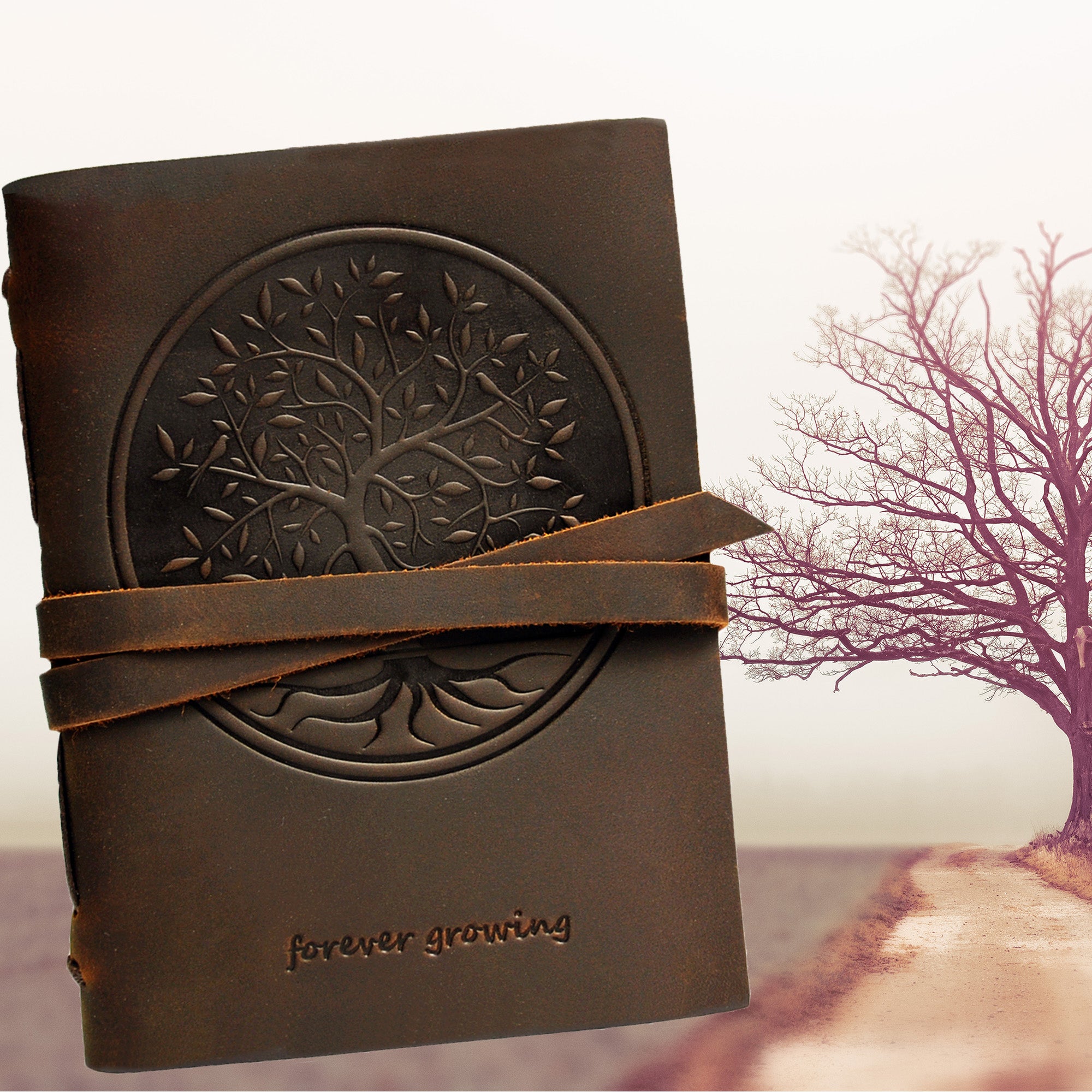 Handmade Tree of Life Leather Journal - Sovereign-Gear